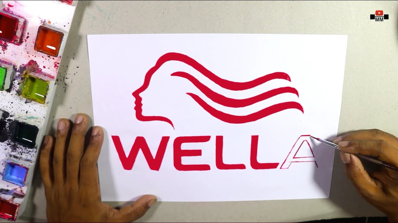 How to draw the Wella logo - YouTube