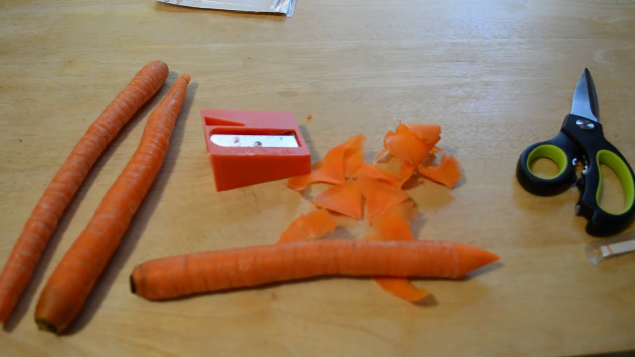 Carrot Sharpener Kitchen Gadget Review - YouTube