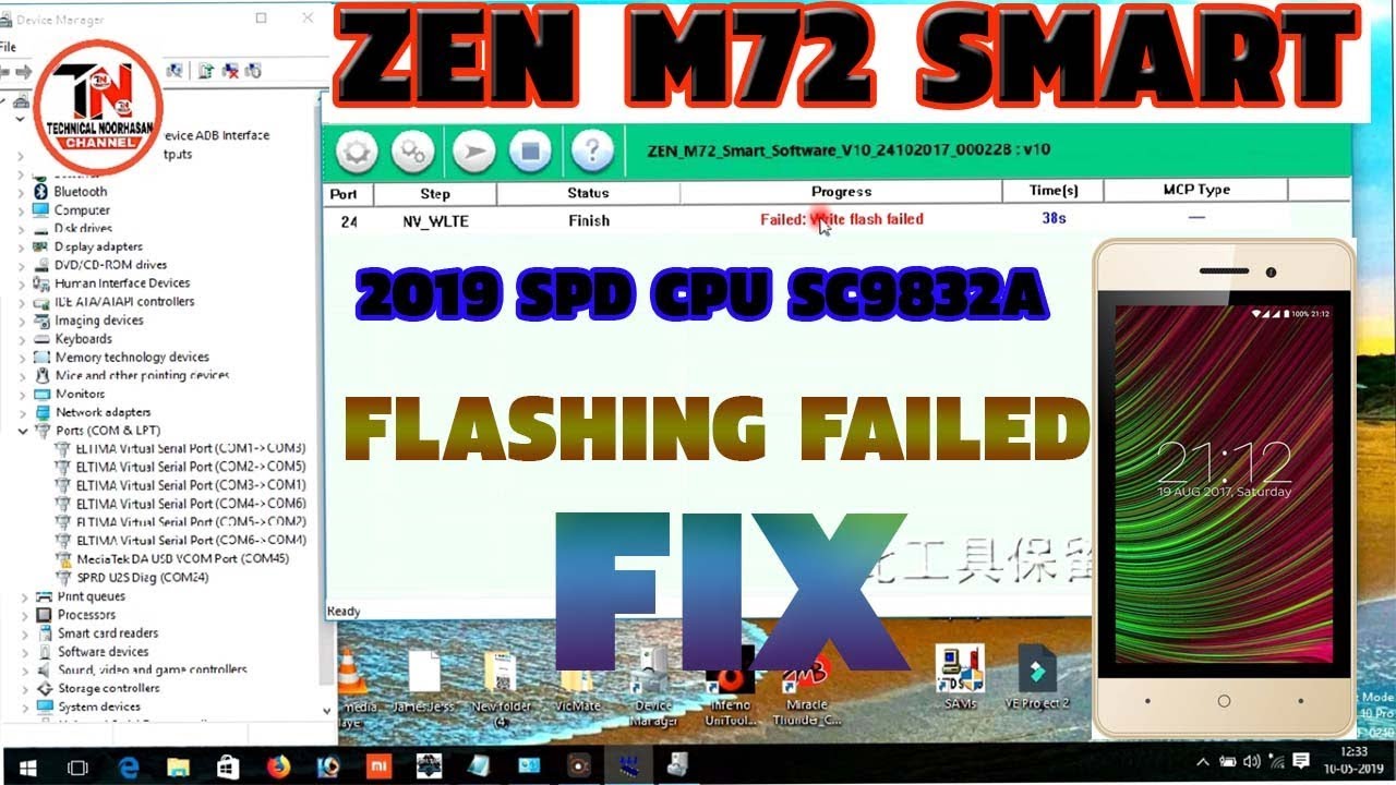 ZEN M72 SMART FLASHING NV FAILED FLASHING DONE - YouTube