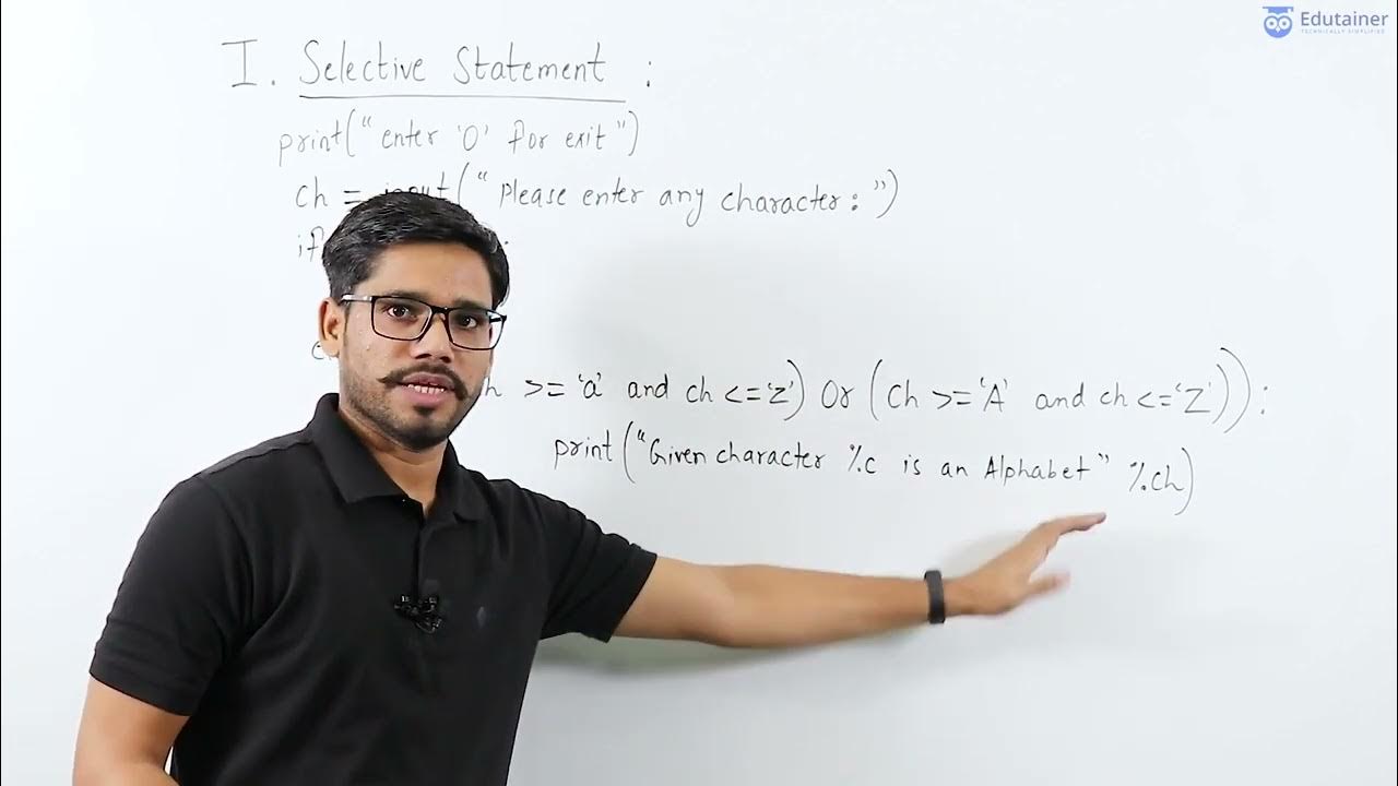 51. Example Of If Elif Else Construct - YouTube