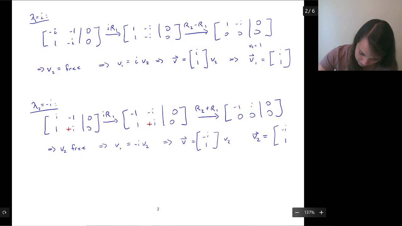 5.5 - Complex Eigenvalues - YouTube