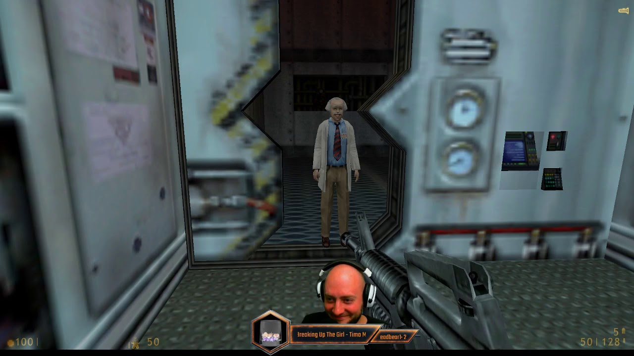 STAHP! Half-Life scientist stuck in door! - YouTube