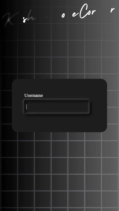 Input Field Html Css Htmlcss Shorts Cssanimation Youtube