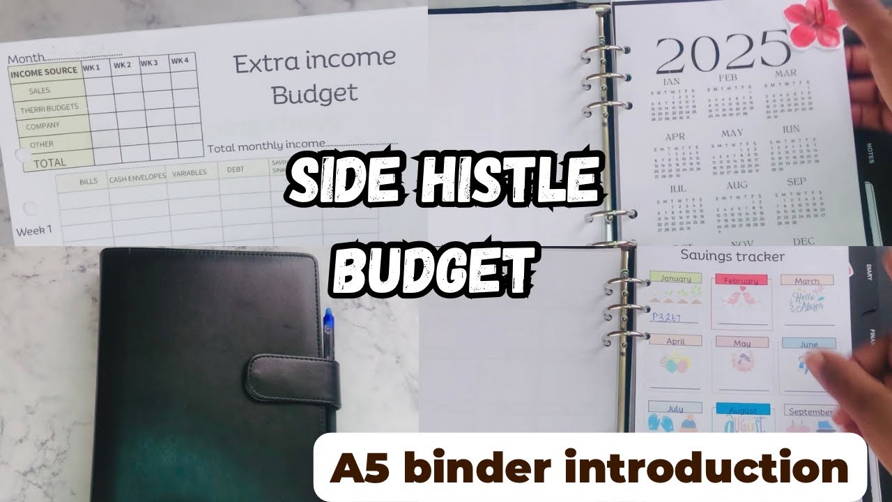 First week February side hustle income…. A5 binder walkthrough - YouTube