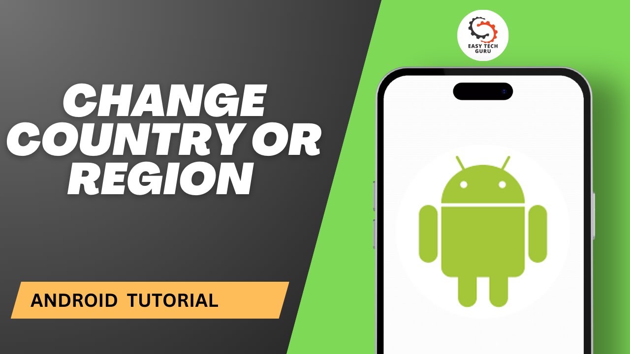 How to Change Country or Region on Android - YouTube
