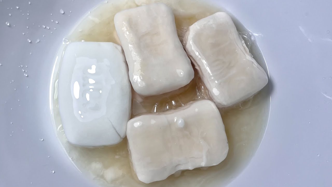 Creamy soap soaked asmr☁️ | satisfying soap video🧁 - YouTube