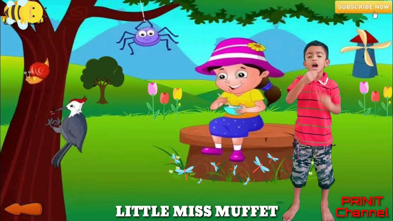 LITTLE MISS MUFFET / nursery ,play school,LKG rhymes - YouTube