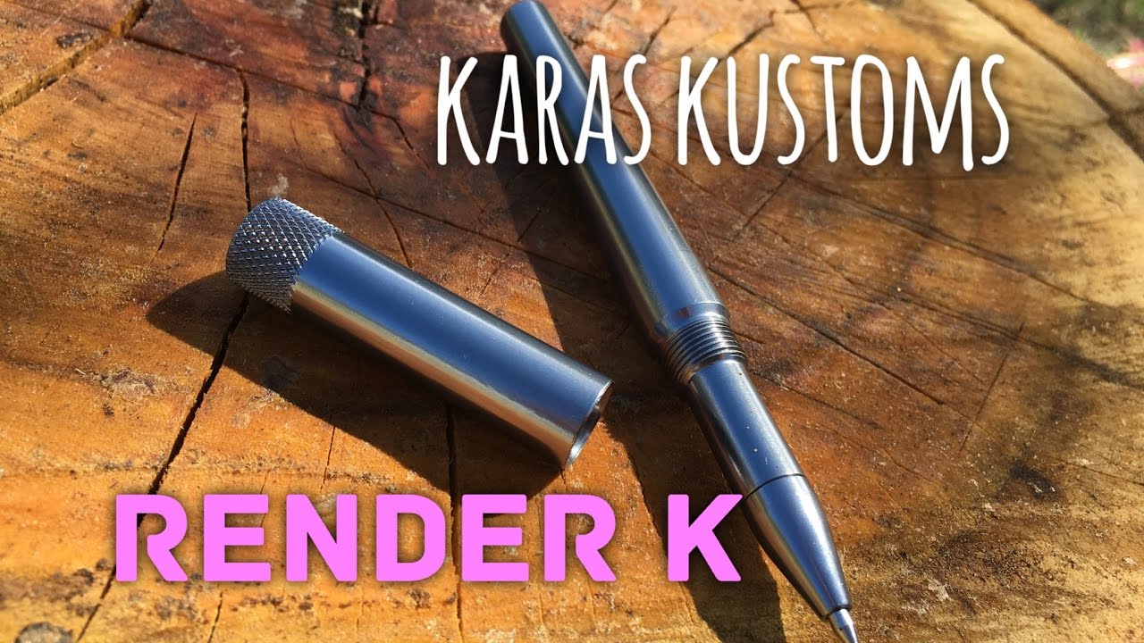 Karas Kustoms Render K Ballpoint Pen Review - YouTube