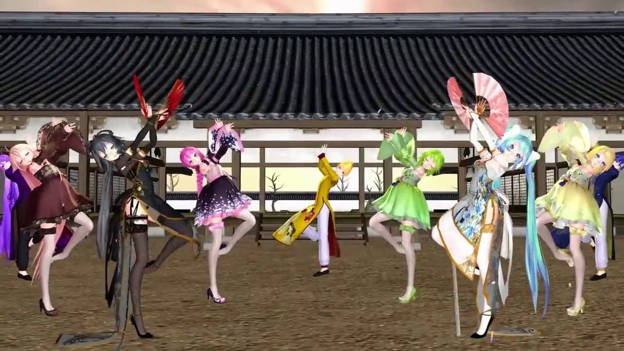 Mmd Miku Luo Tianyi Gumi Rin Luka Ia Kaito Len And Gakupo Youtube