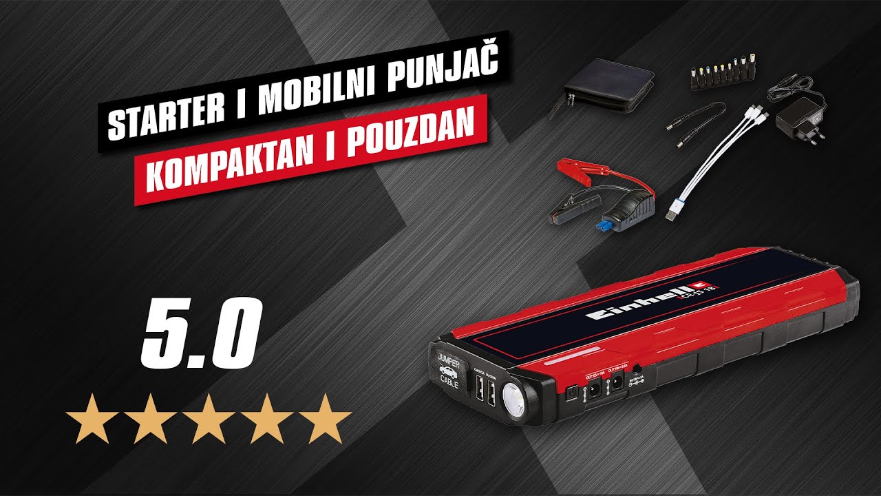 Einhell starter i mobilni punjač CE-JS 18 | Kako upaliti auto sa ...