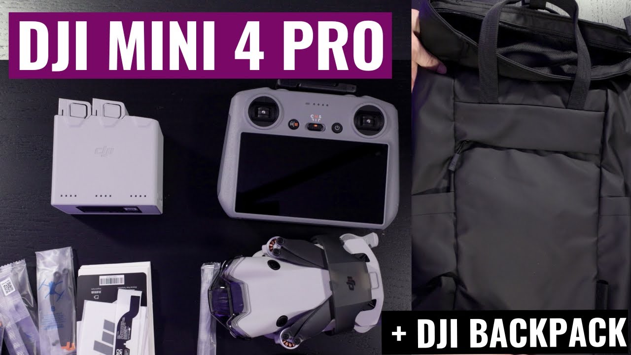 UNBOXING DJI Mini 4 Pro Fly More Combo + DJI Backpack | QUICK TEST ...