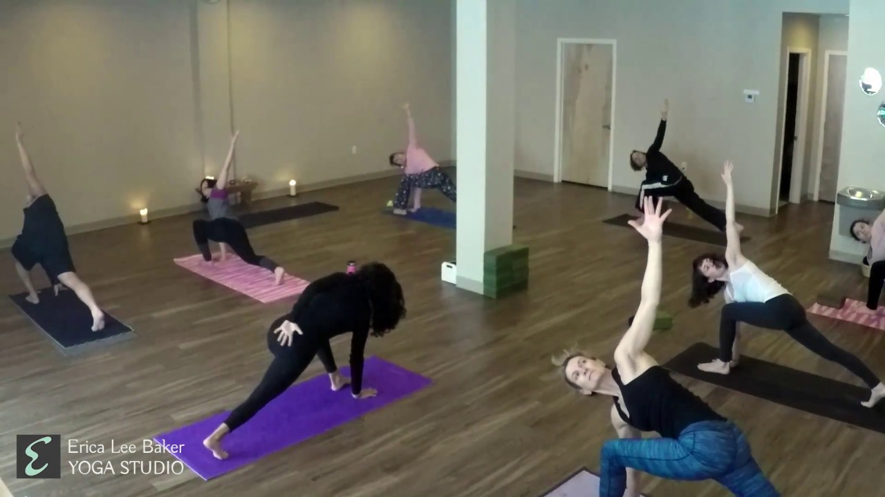 60min Twists & Core Yoga Class with Erica Baker - YouTube