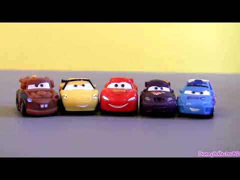 18 CARS Mack Transporter Rolling Display Case Micro Drifters Mack Truck Hauler Display Disney