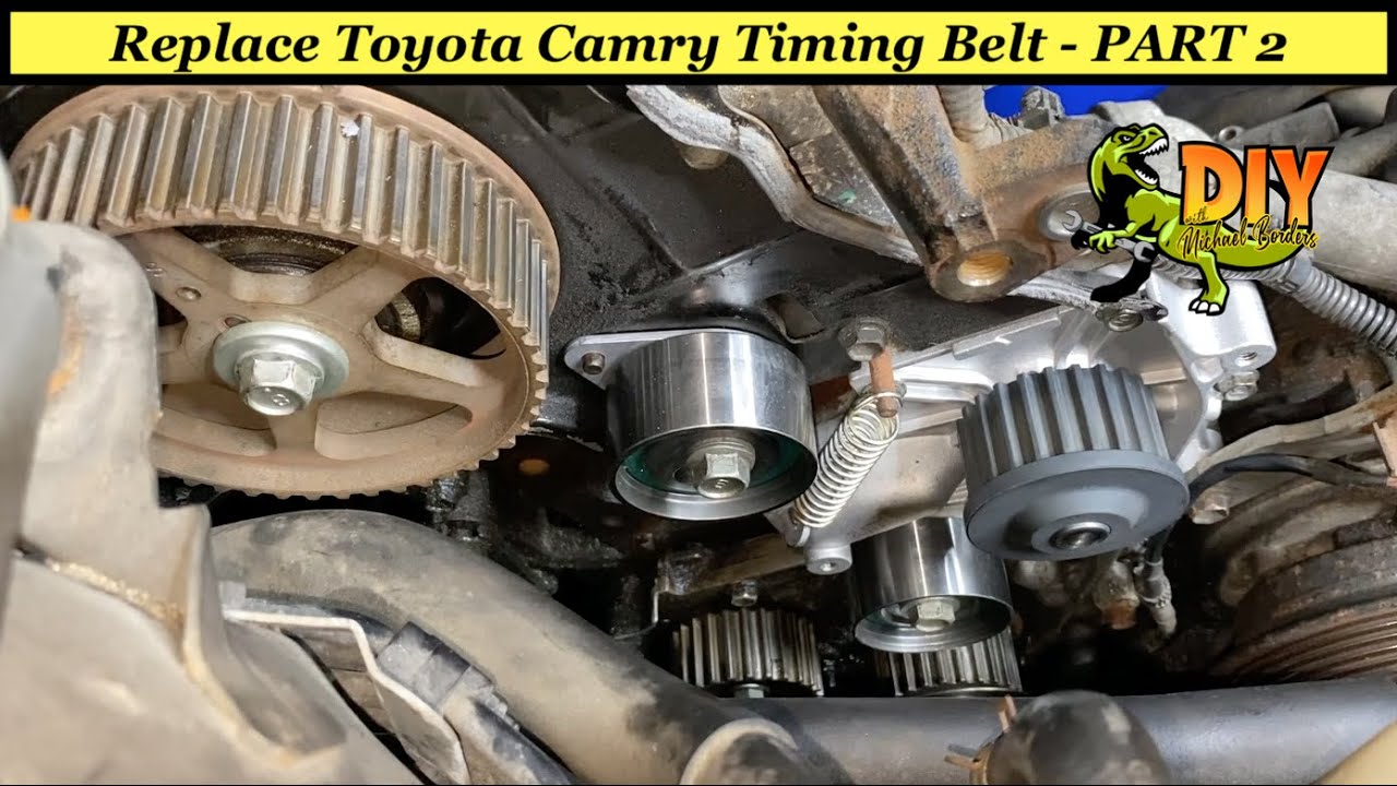 Replace Toyota Camry 2 2L Timing Belt PART 2 YouTube