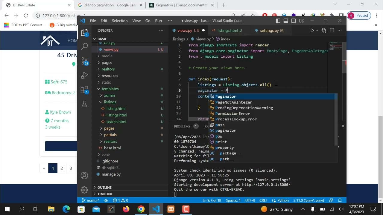20 Django Pagination Ordering And Filtering Part 1 Handling Data With Ease Urduhindi Youtube