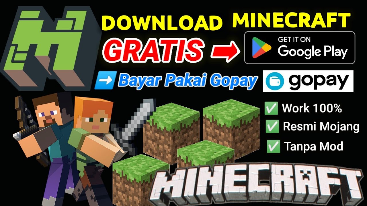UPDATE‼️ Download Minecraft Tanpa Bayar Langsung Di Playstore | Bayar ...