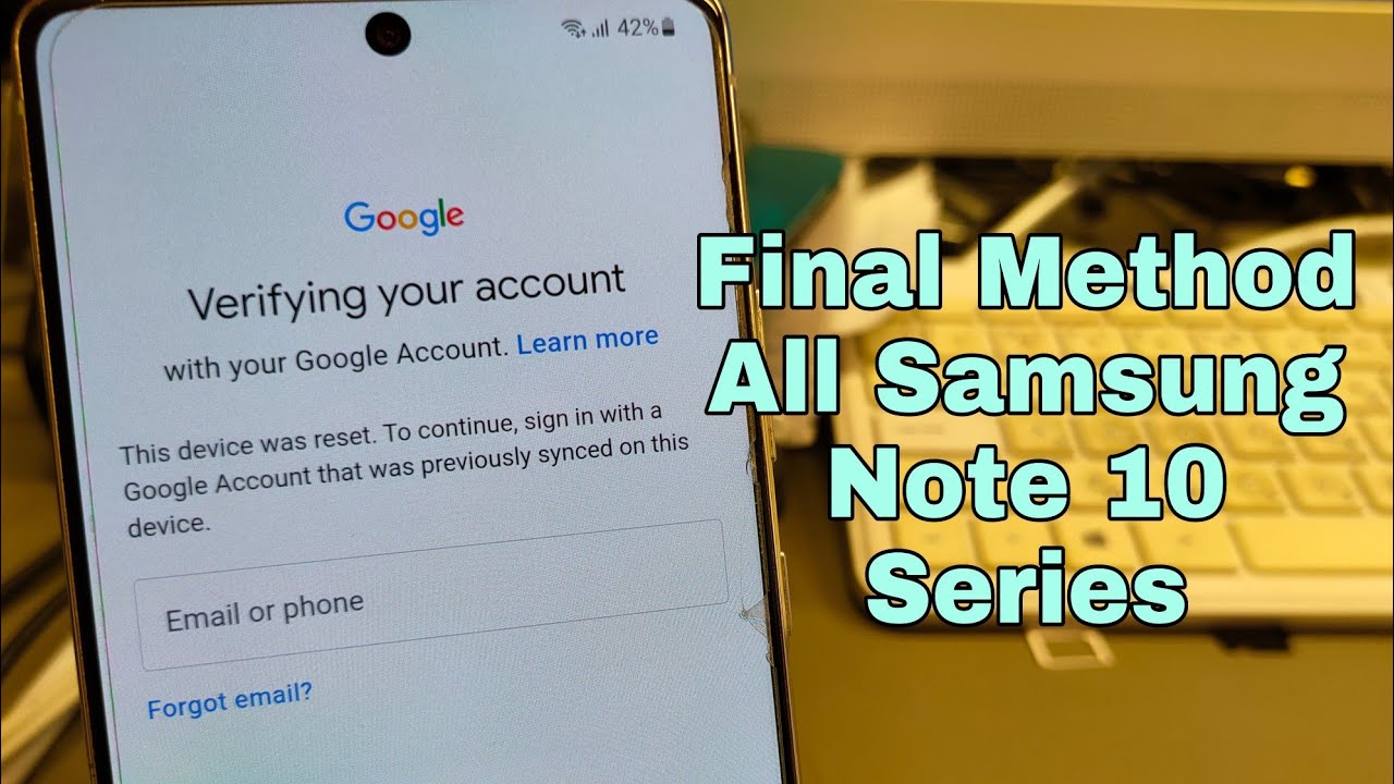 All Samsung Note 10 (SM-N770F, SM-N970F) Remove Google Account, Bypass ...