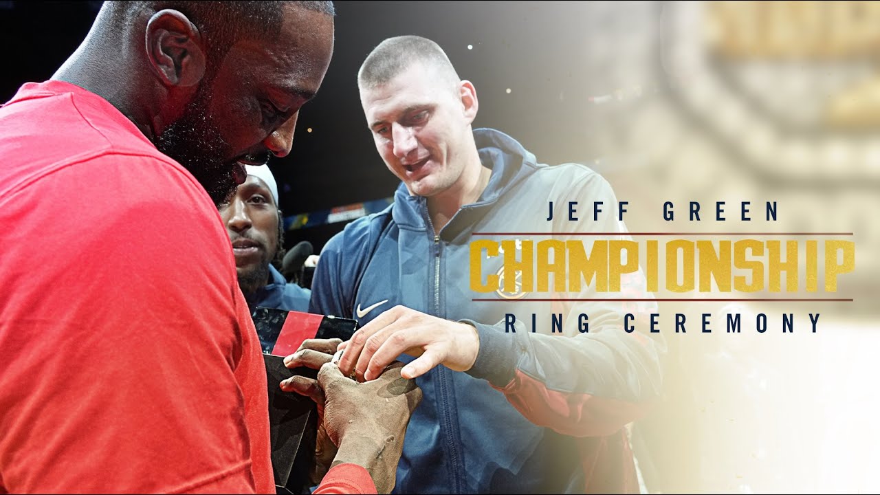 Jeff Green Championship Ring Ceremony 💍 - YouTube