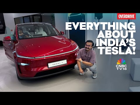 India’s First Tesla! | Model Y Walkaround, Price & Features | Tesla Mumbai | N18V