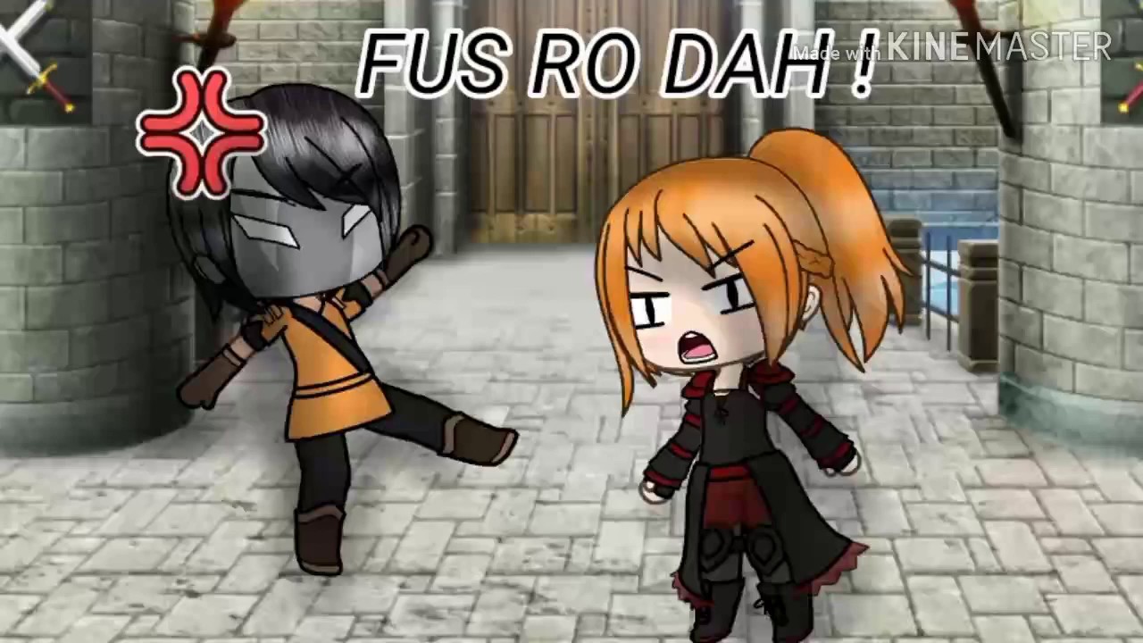 FUS RO DAH meme [ gacha life ] 😂💖 - YouTube