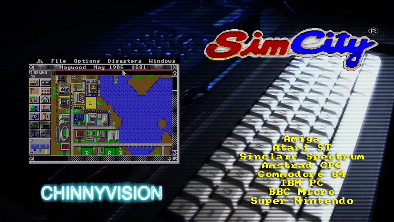 ChinnyVision - Ep 366 - Sim City - Amiga, ST, C64, Spectrum, CPC, PC ...