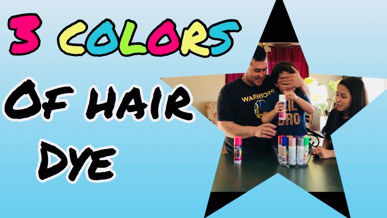 3 colors of hair dye challenge - YouTube