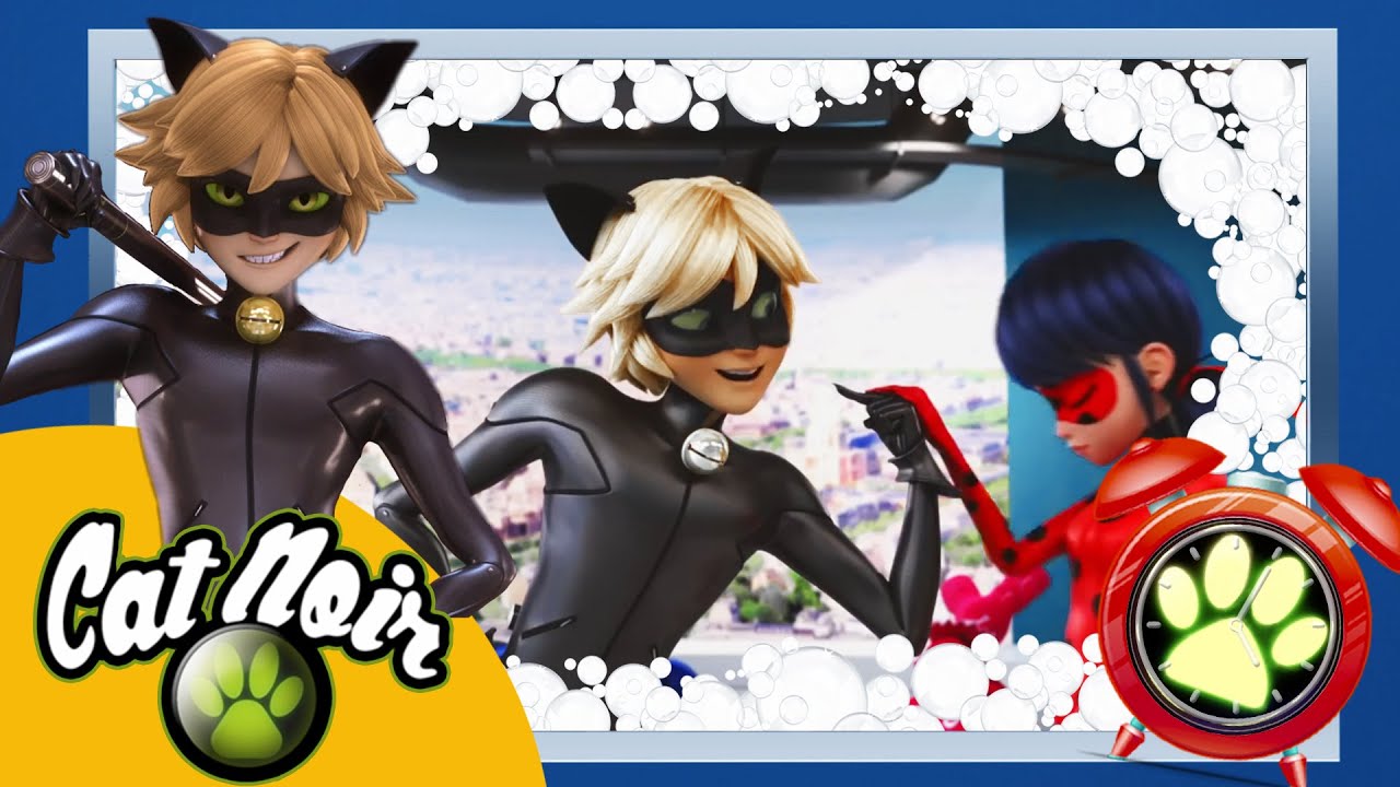 Cat Noir from Miraculous Ladybug 2 minute toothbrushing timer - YouTube