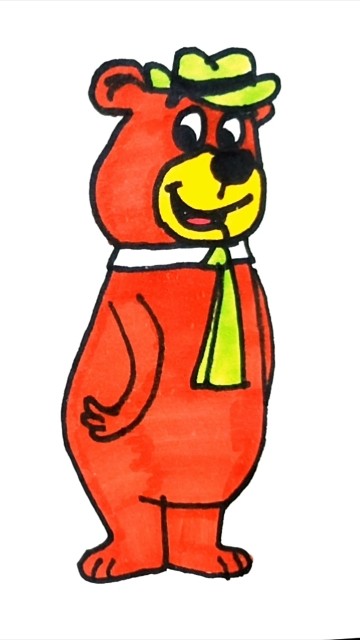 🤎 Cute and Easy Yogi Bear Drawing 🤎 - YouTube