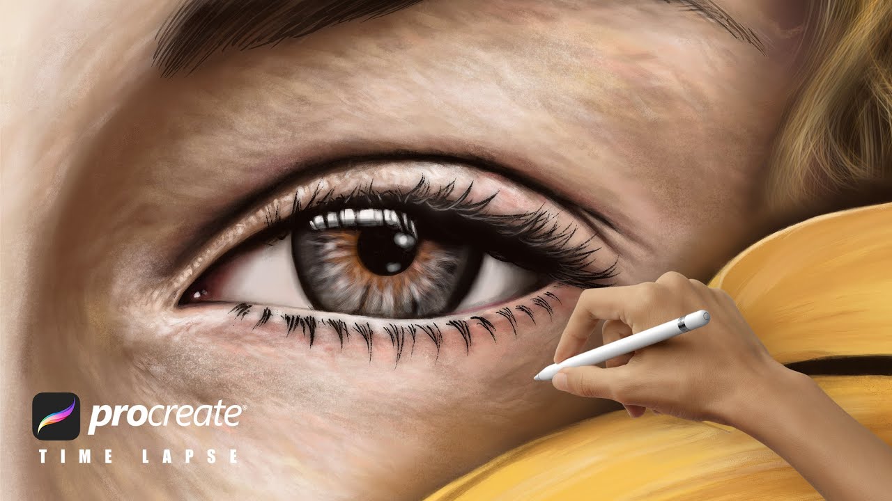Procreate Time-lapse | How to Paint Eyes with IPad | Drawing eyes | Firman Maulana - YouTube