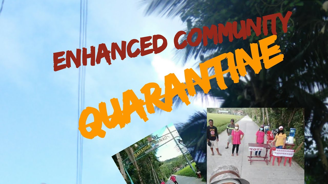 Enhanced Community Quarantine isinagawa na - YouTube