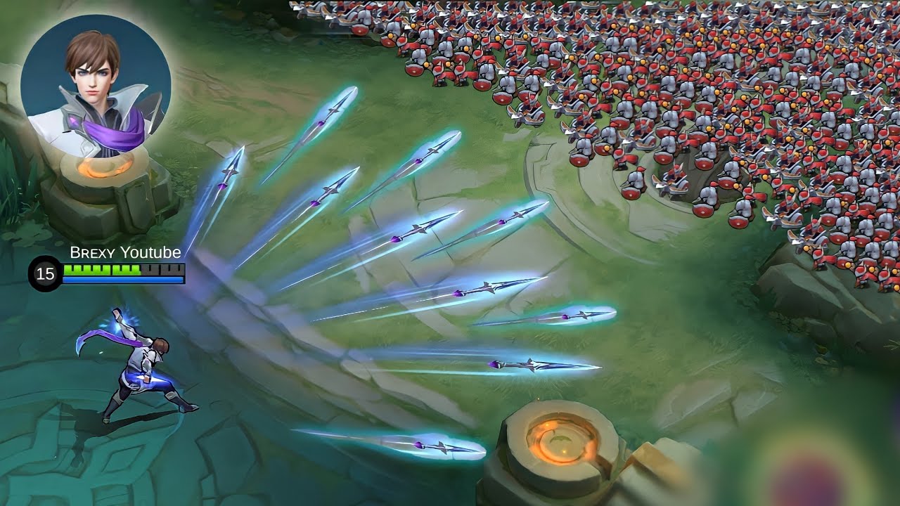 revamped gusion vs 1,000 minions - YouTube