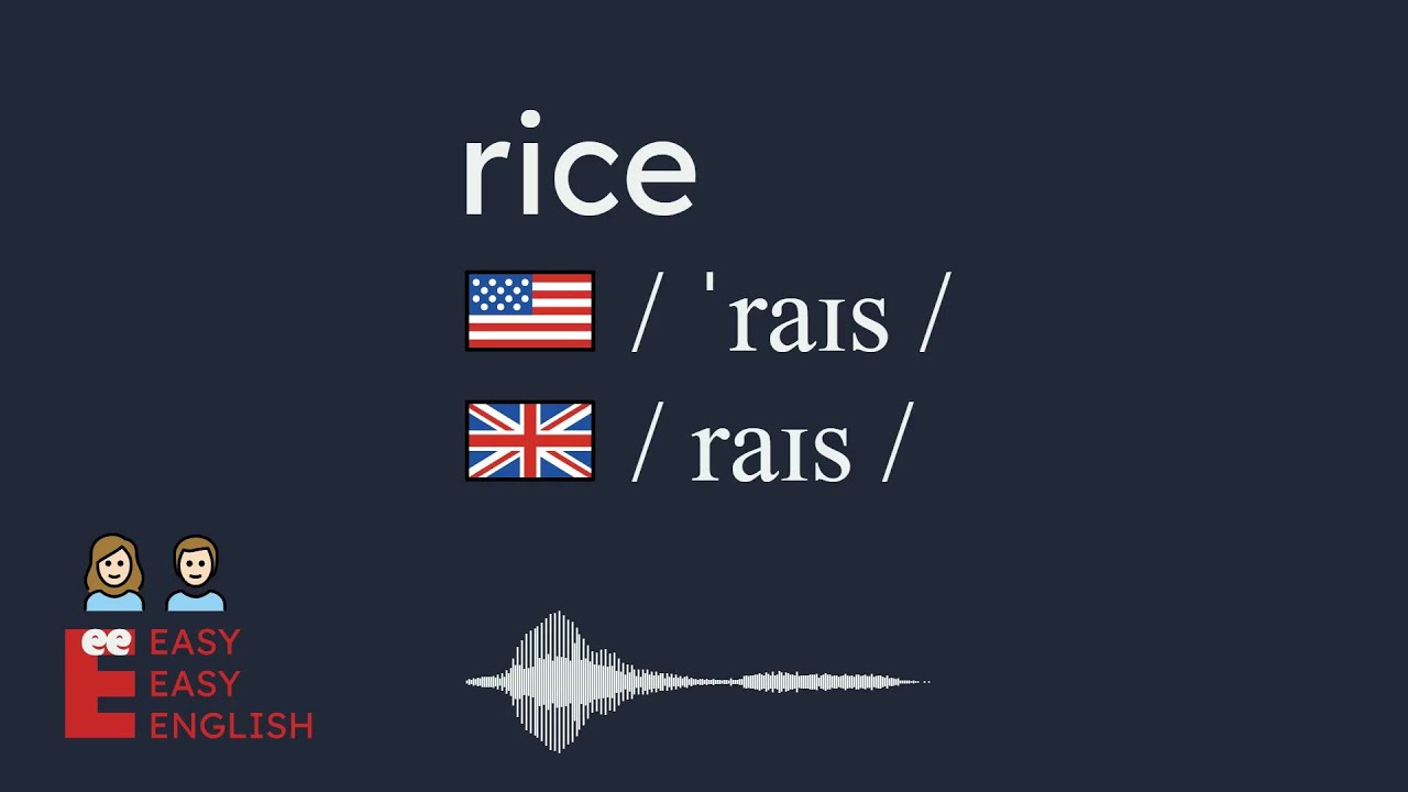 How to pronounce rice? US English UK English IPA Audio Waveform 👩👨 How ...