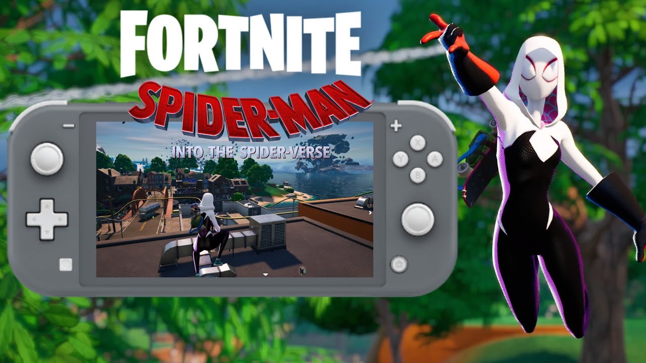 FORTNITE x Spider-man Into the spider-verse en NINTENDO switch Lite ...