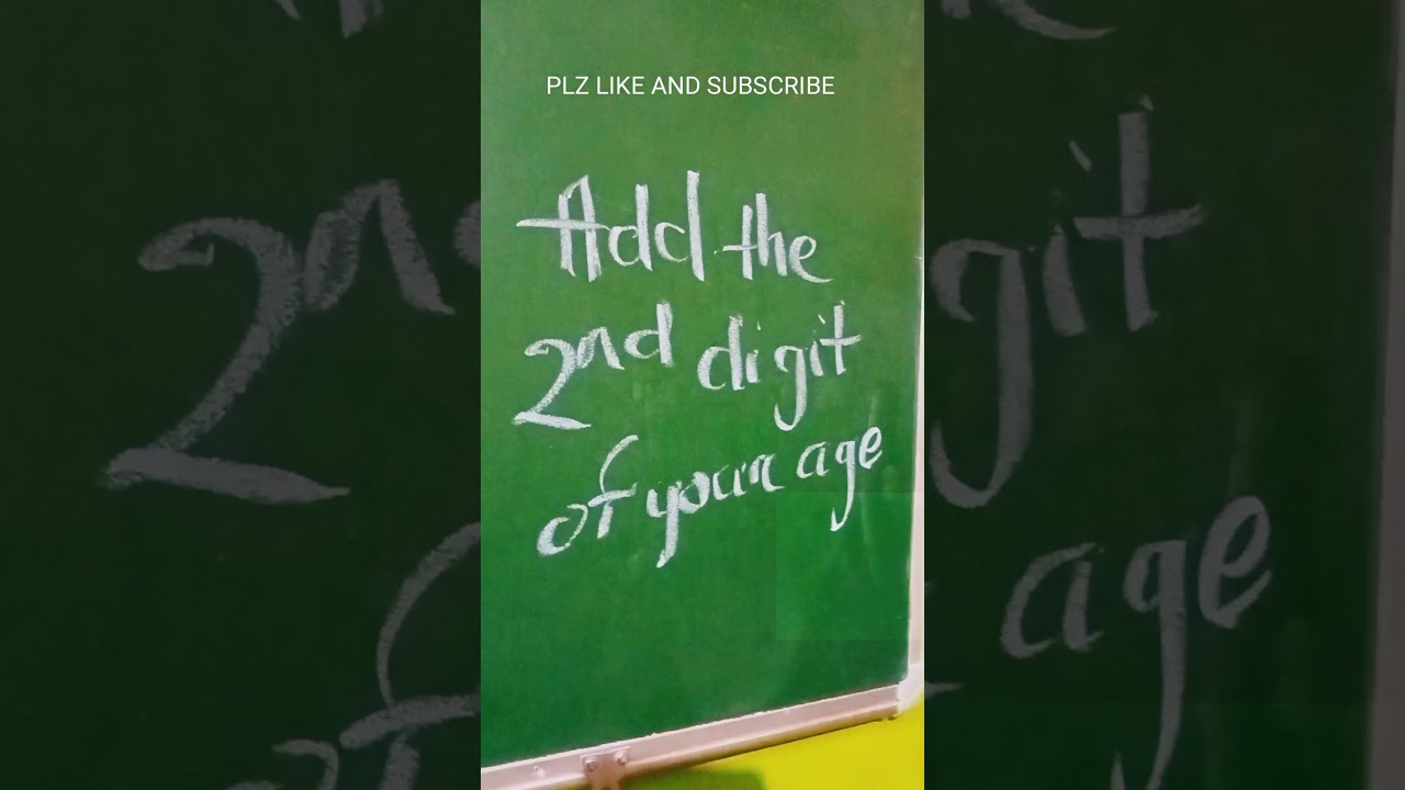MATH AGE TRICK 2 YouTube math-age-trick-2-youtube
