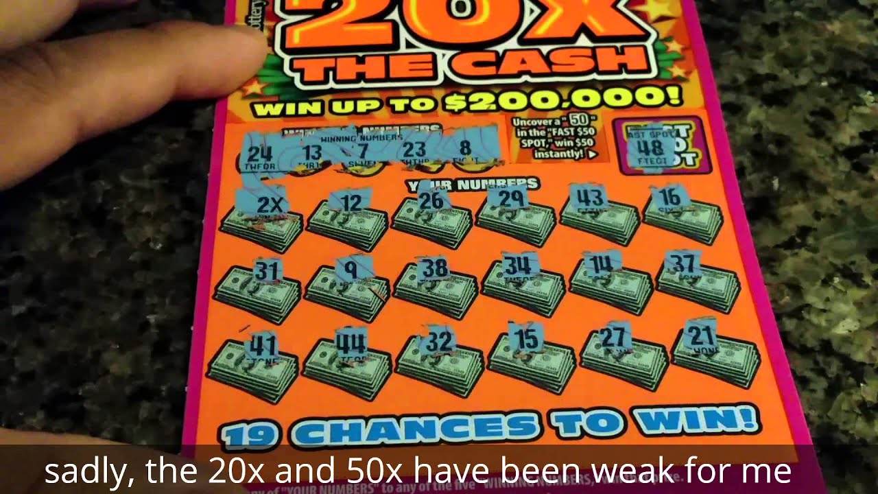 20x the Cash - $5 Scratcher Win & More - YouTube