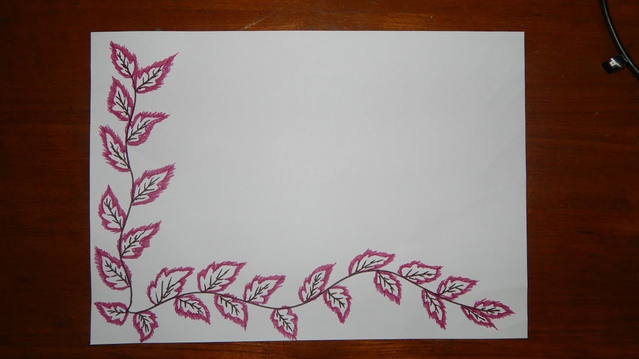 Border Design For Project File 《#10》 - YouTube