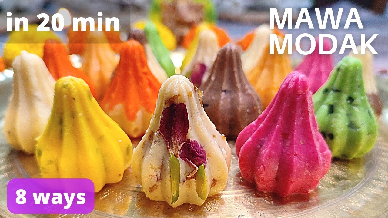 Mawa Modak Recipe | Khoya Modak | Milk Powder Modak Recipe | Instant ...