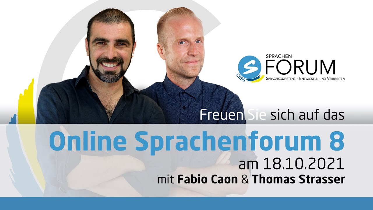Trailer Online Sprachenforum 8: Thomas Strasser & Fabio Caon - YouTube