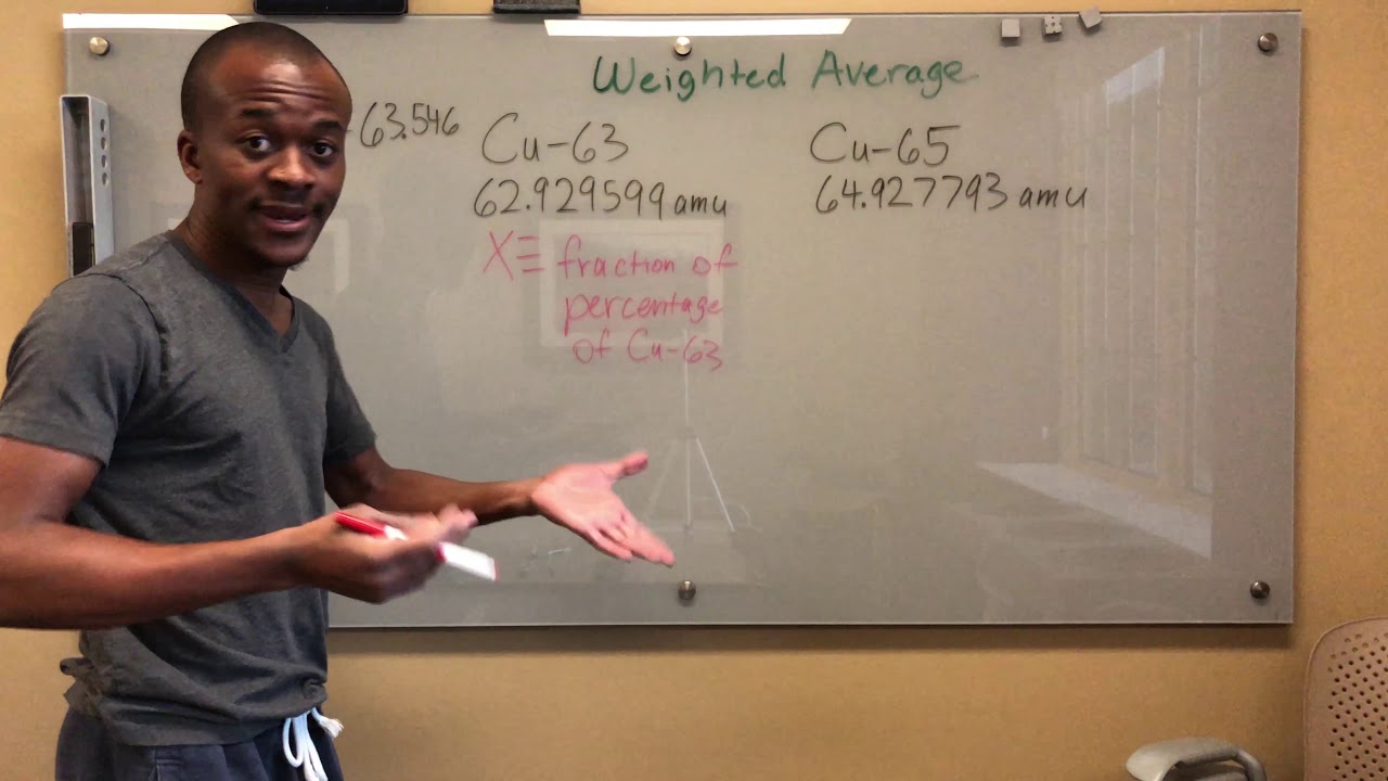 Chemistry Lesson 2 Weighted Average Example 2 YouTube chemistry-lesson-2-weighted-average-example-2-youtube