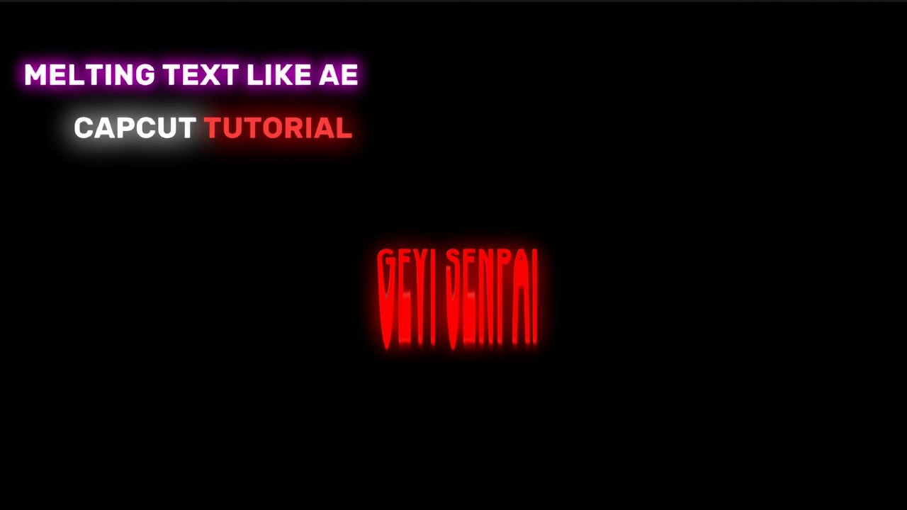 Stretching Text Like Ae - Capcut Tutorial - YouTube