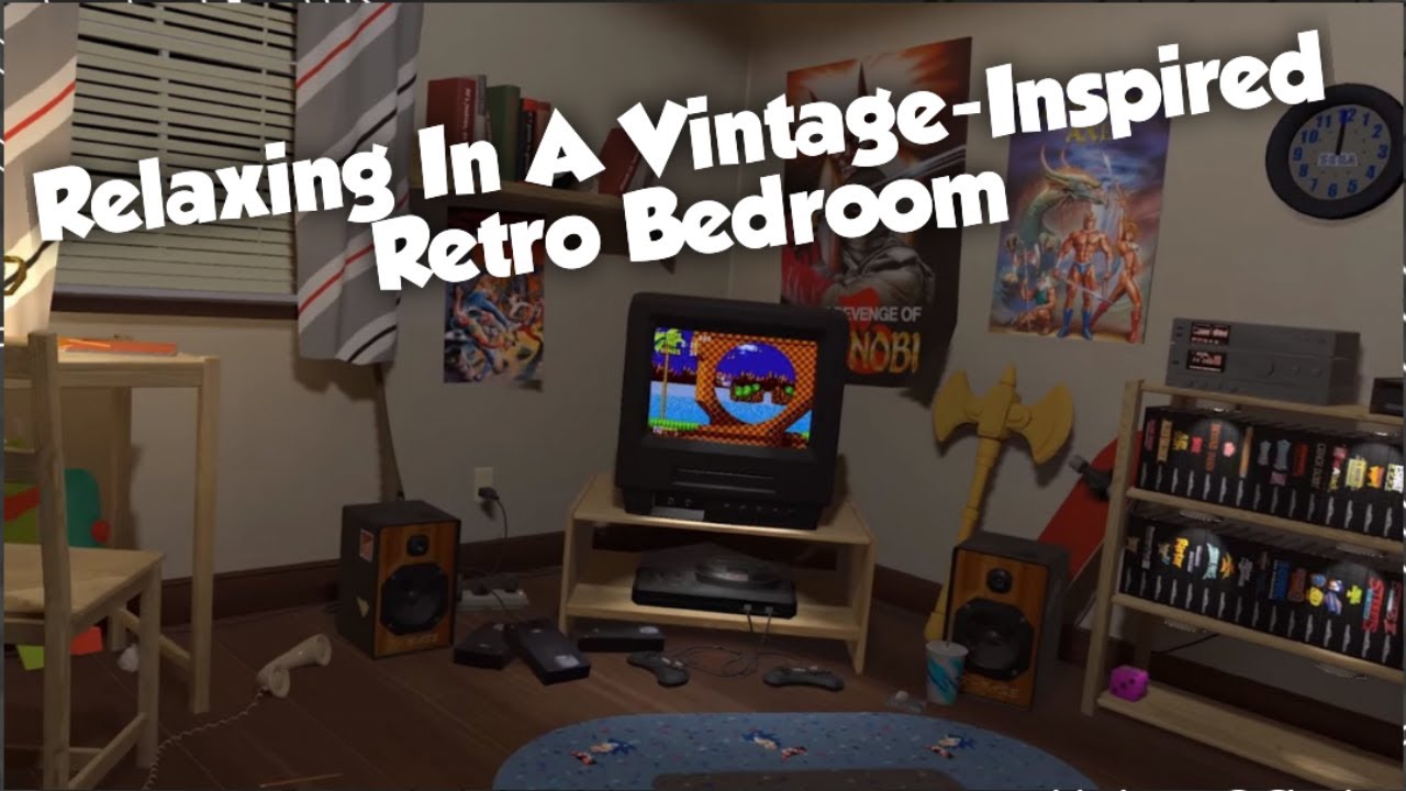 Relaxing In A Vintage-Inspired Retro Bedroom (SEGA GENESIS ERA) - YouTube