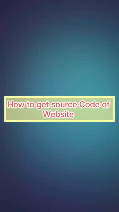 Get Source Code of any website #sourcecodewebsitefree #zatechinfo #sourcecodeget #shorttech ...
