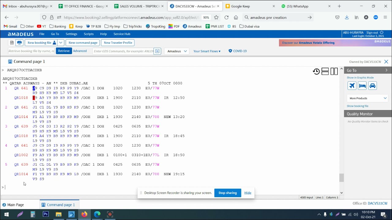 Amadeus PNR creation - Bangla - YouTube