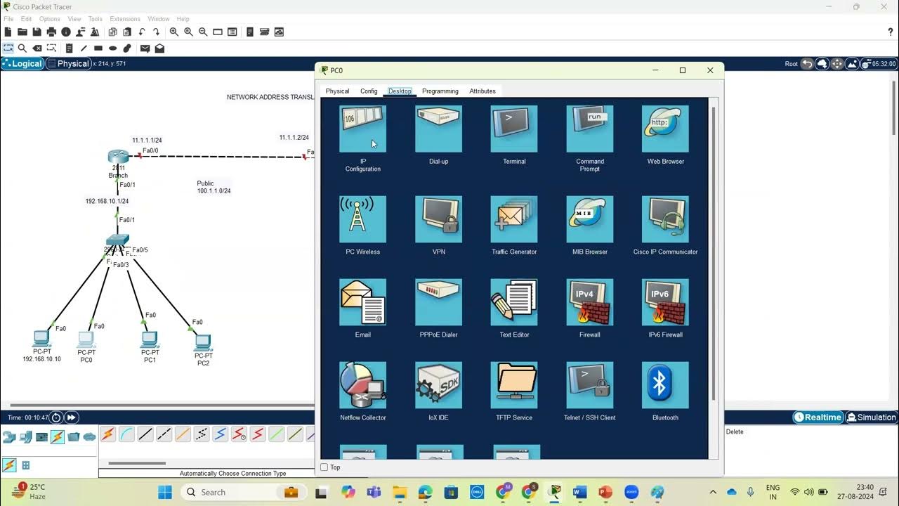 DHCP | DNS | NAT Lab, Configuration of Static NAT, Dynamic NAT and Port Address Translation ...