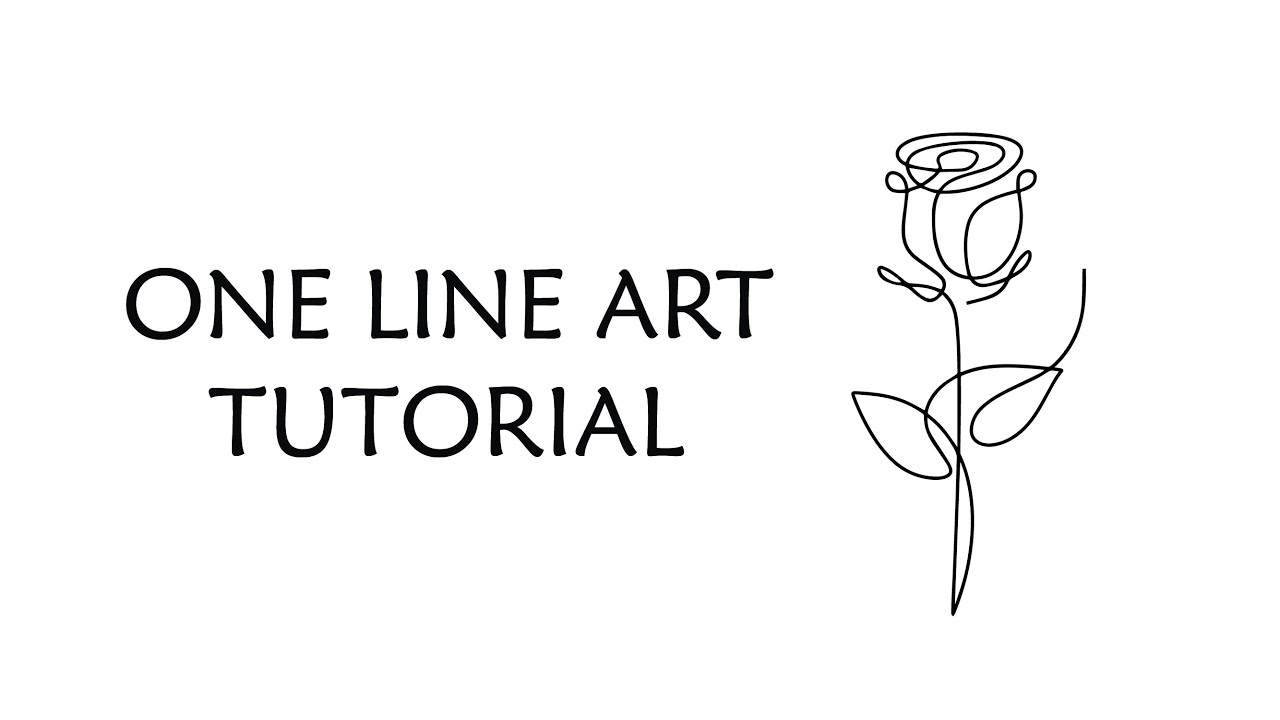 One line art tutorial for beginners - YouTube