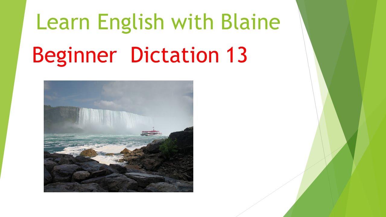 English Listening practice: Beginner Dictation 13 - YouTube