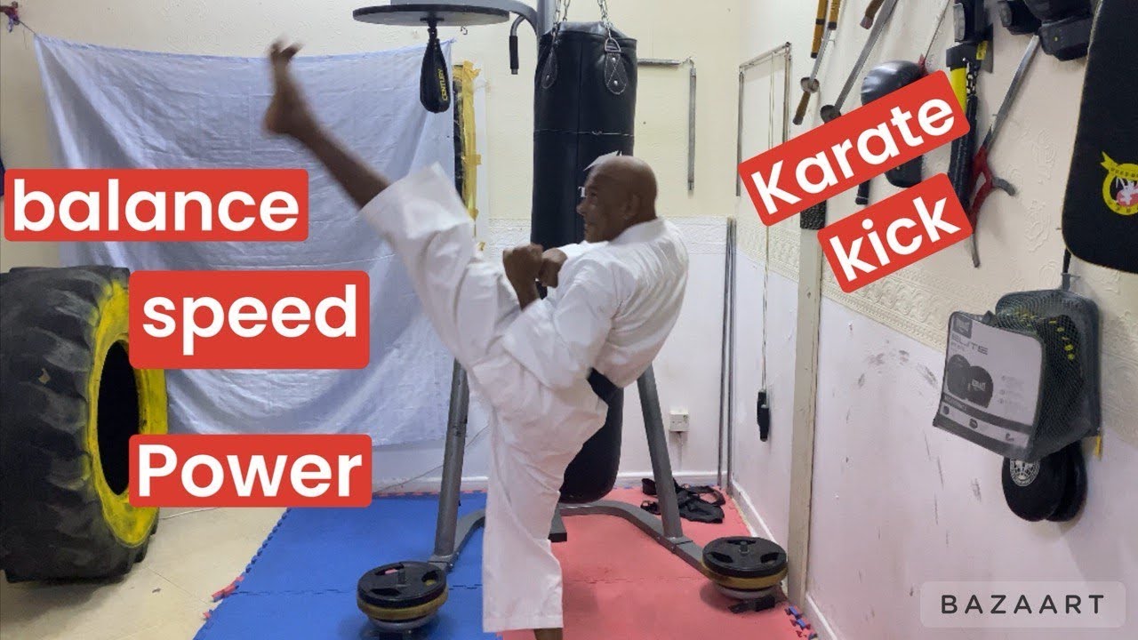 Karate kick 3 secrets # balance # speed # power - YouTube