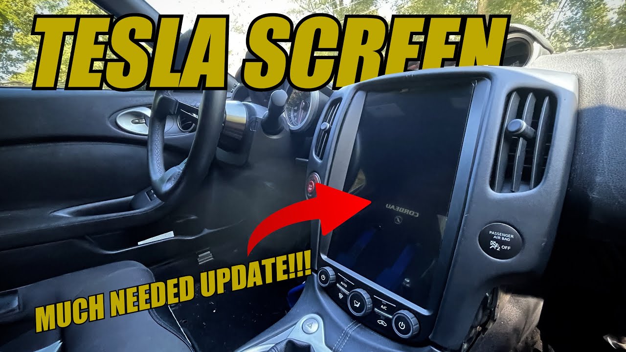 TRANSFORMING My Nissan 370z from 2009 to 2023! | Tesla Style Screen ...