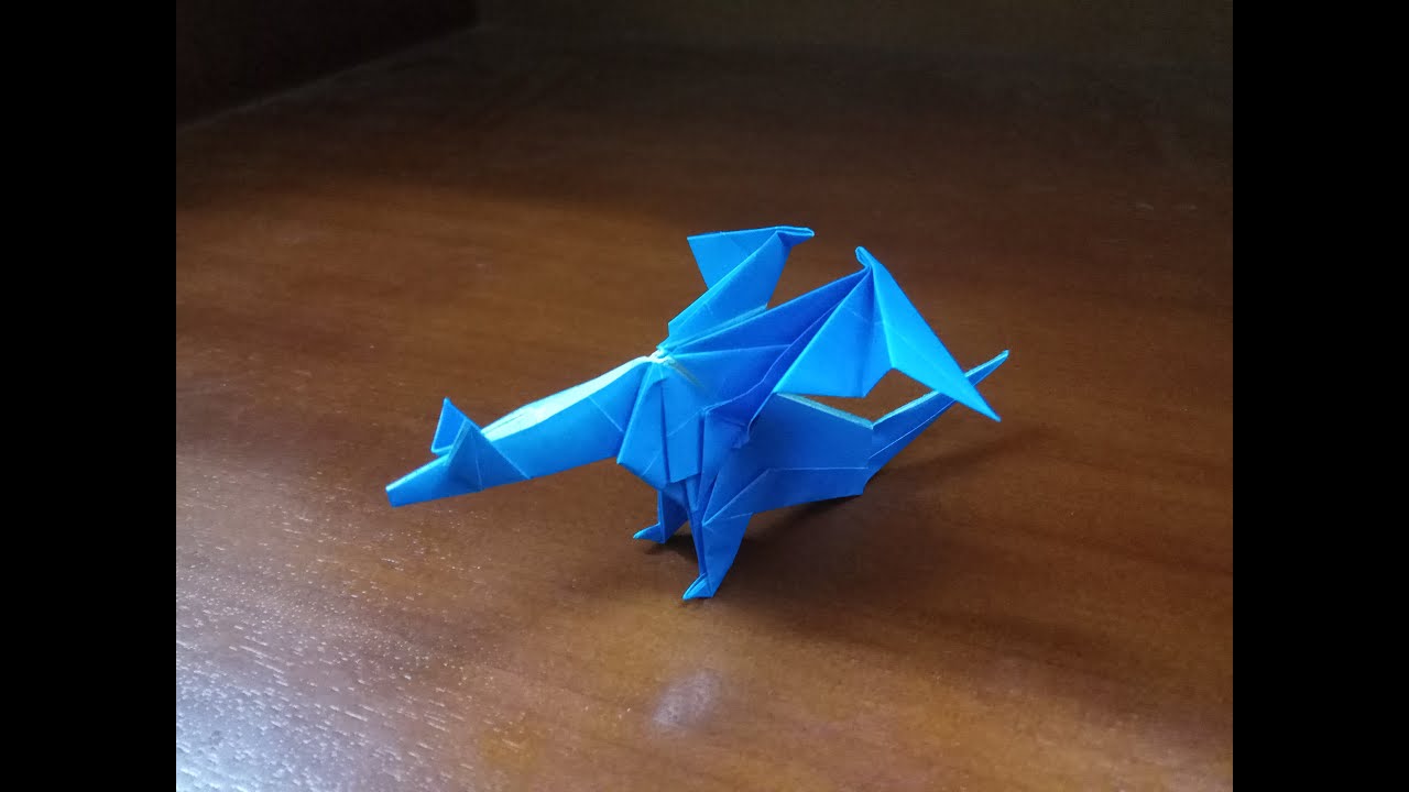 How To Make A Paper Origami Wyvern - YouTube