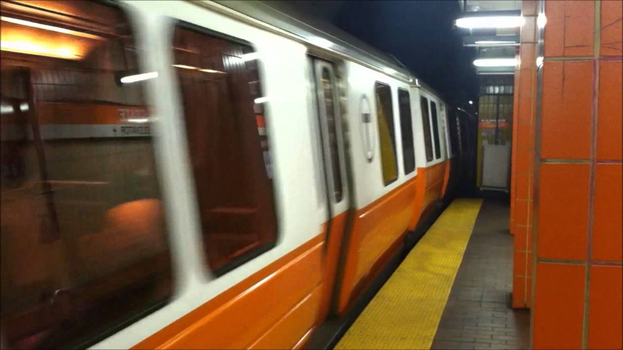 MBTA Orange Line: Train to Oak Grove Leaves State Station - YouTube